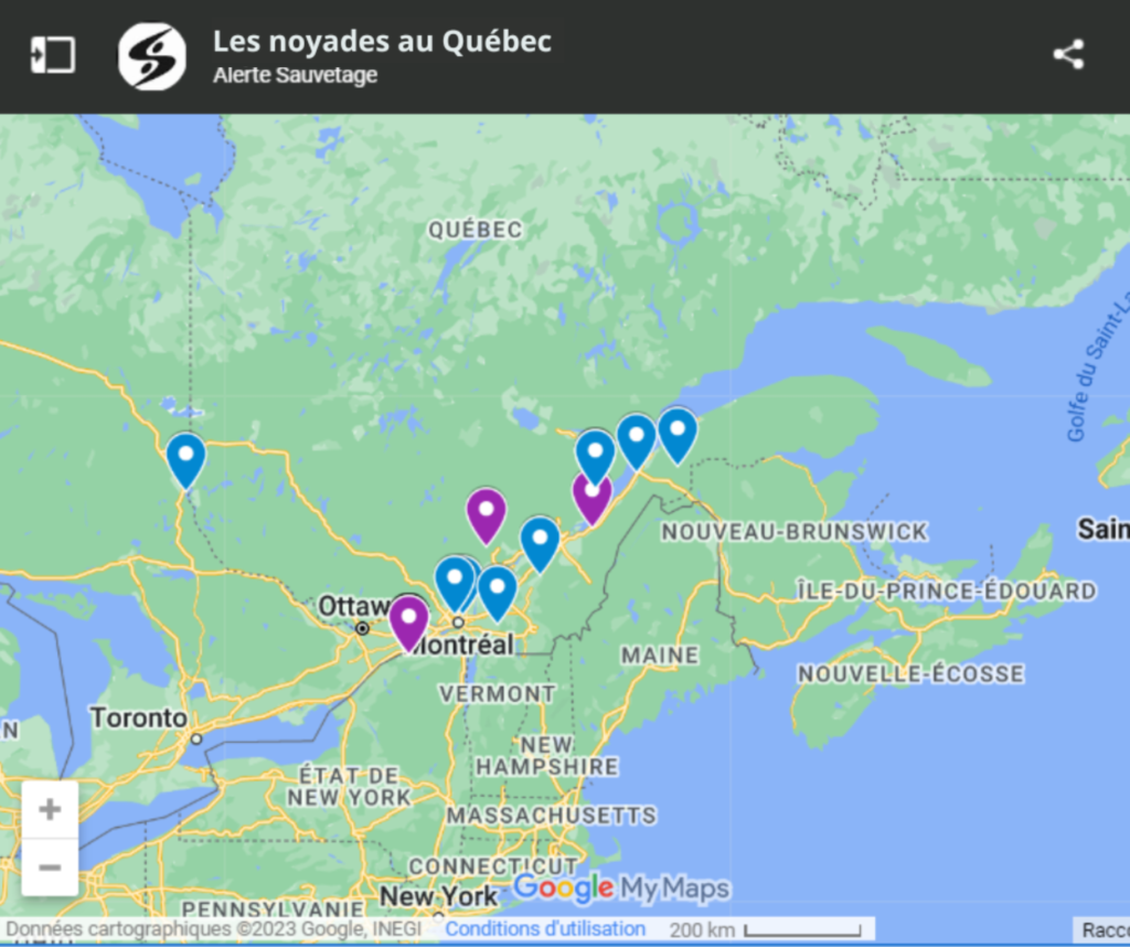 La noyade au Québec - Société de sauvetage